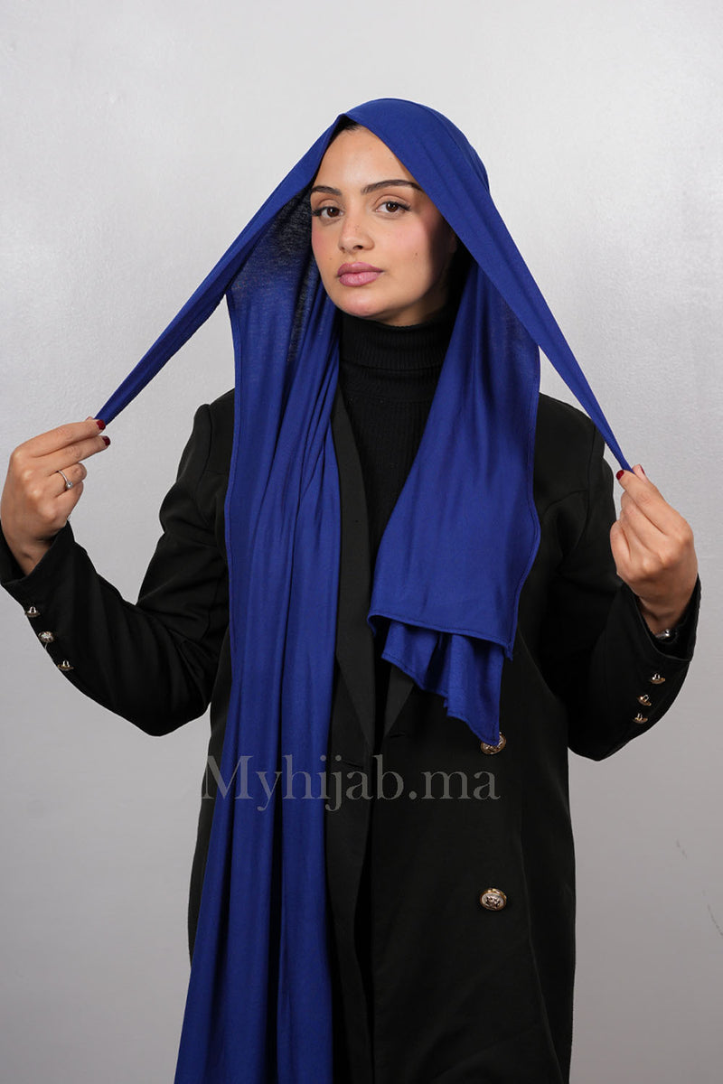 Chale Tie Back - Blue marinechale,hijab tie back,chal,foulard,hijab ...