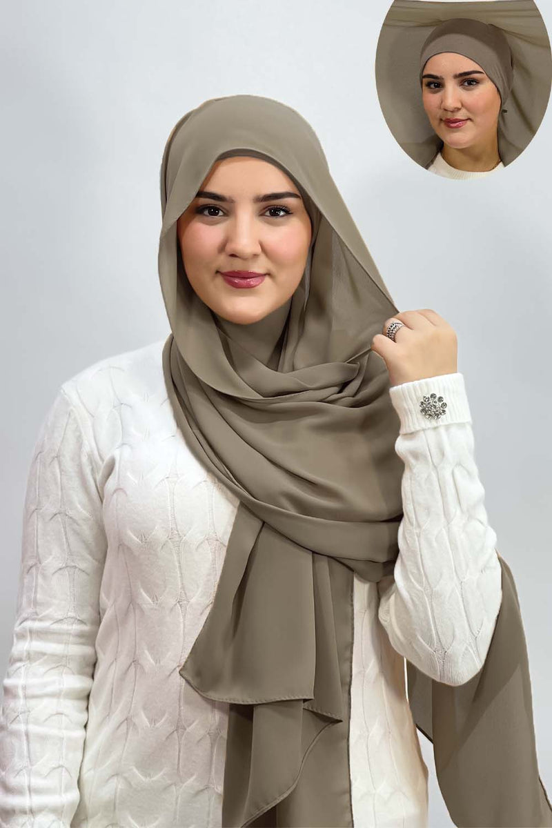 Chale Bonnet Fermé - Beige Pink-CHAL BONNE NINJA - chal-bonne-maroc ...