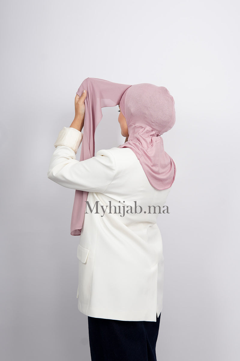 Chale Bonne Ninja - rose noeud,,chalemaroc,hijabmaroc,chalebonne,chales ...