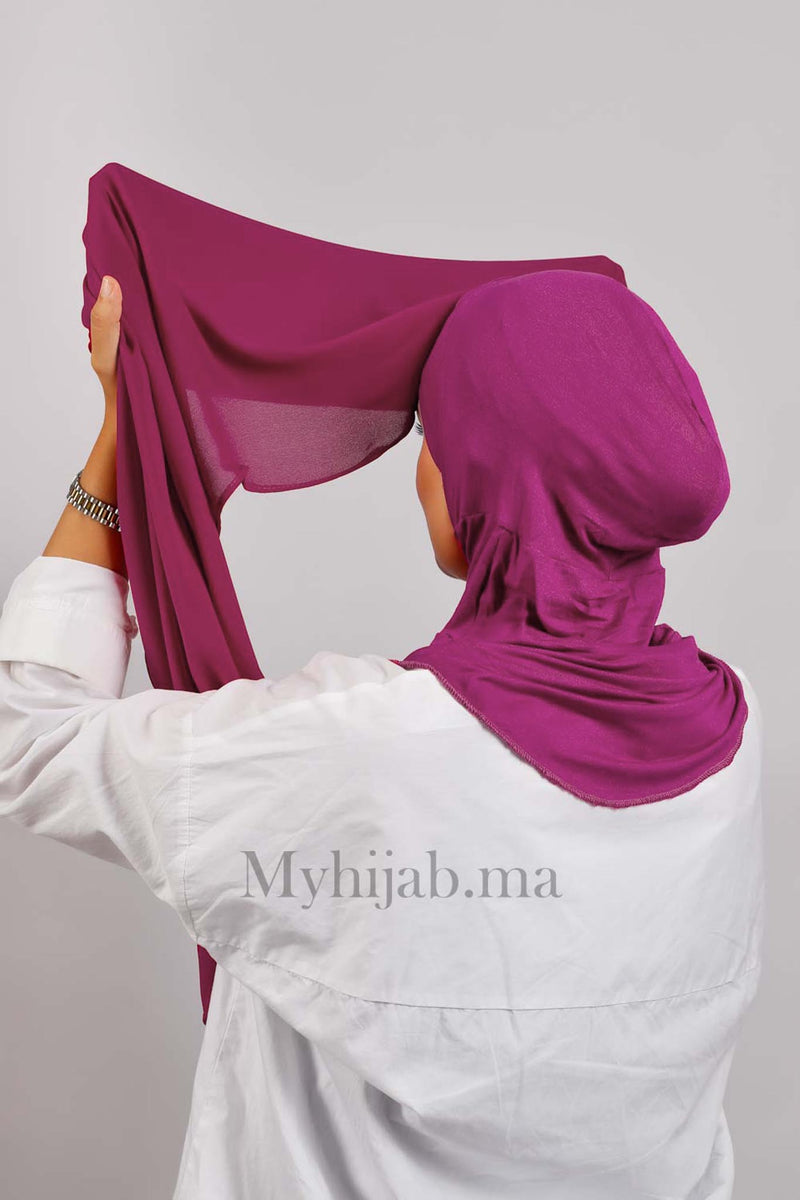 CHALE BONNE NINJA-Purple-Violet-Beige Pink-CHAL BONNE NINJA - chal ...