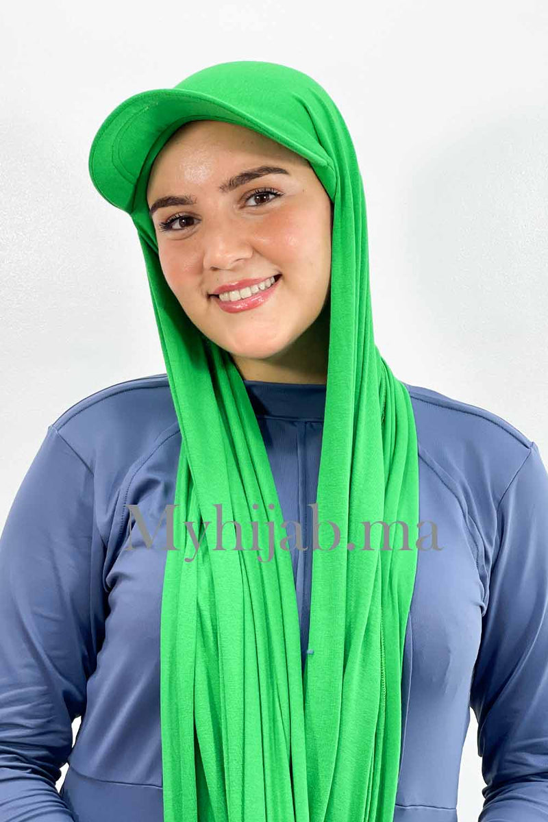 Châle Casquette - vert roi – Myhijab