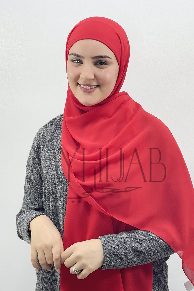 Chale bonne - Rouge,chal-boni hijab-bone folar-chale-bonne-maroc ...
